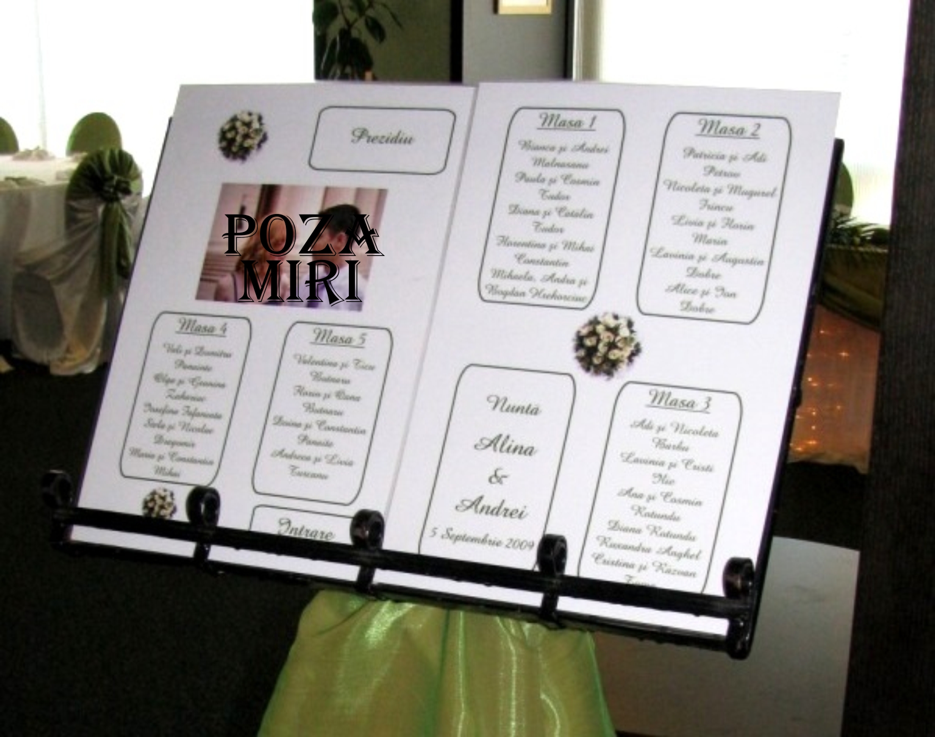 Lista intrare nunta - Accesorii de nunta si botez - Magazin-Nunta.ro